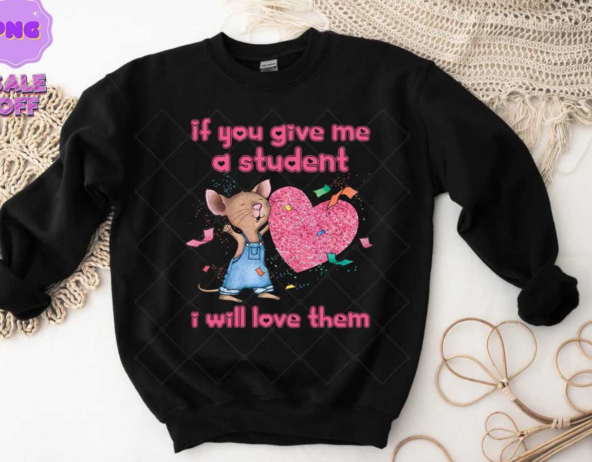 Give me a student – Carlee's Customs