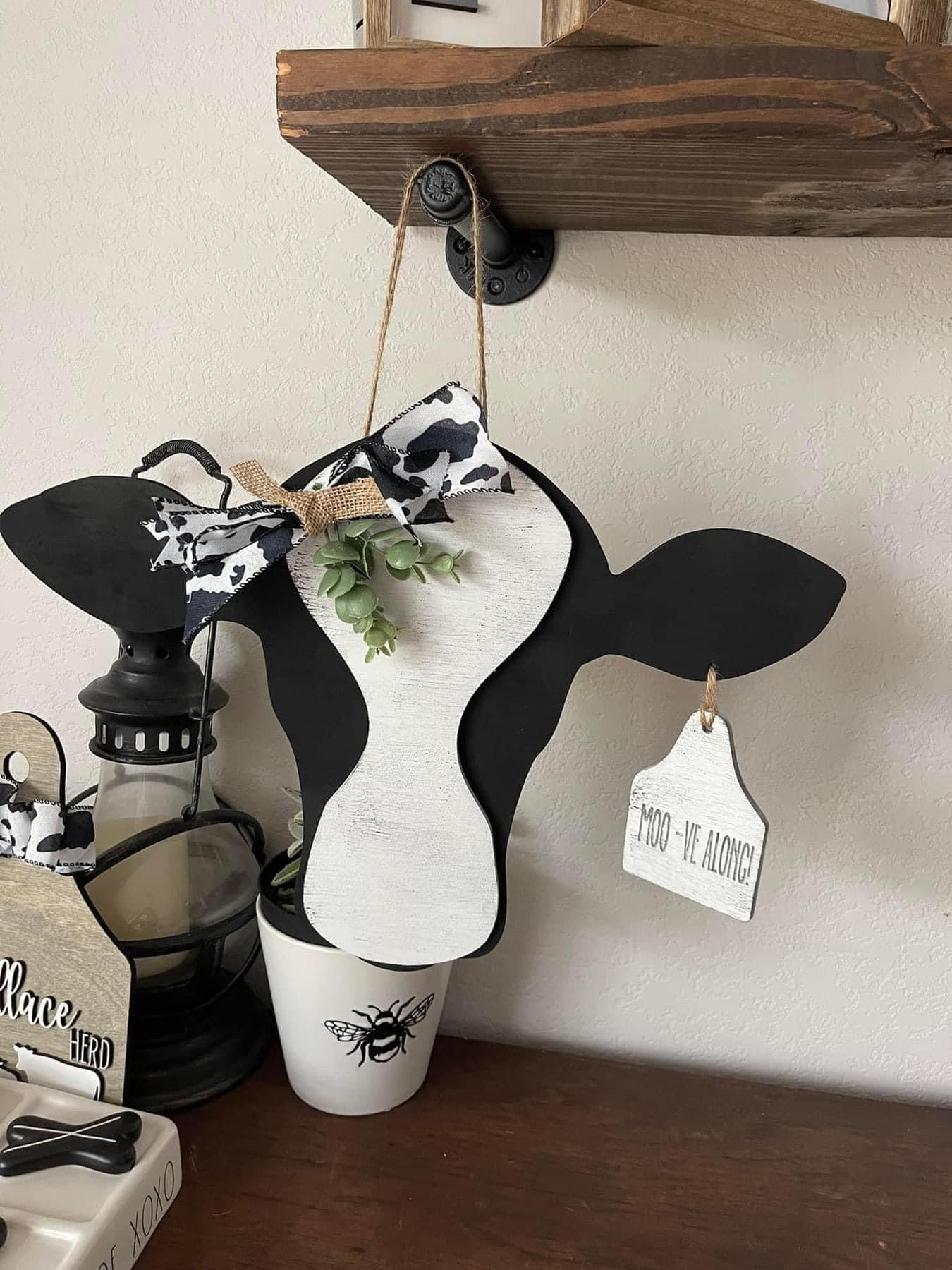 Cow Head Door Hanger – Carlee's Customs