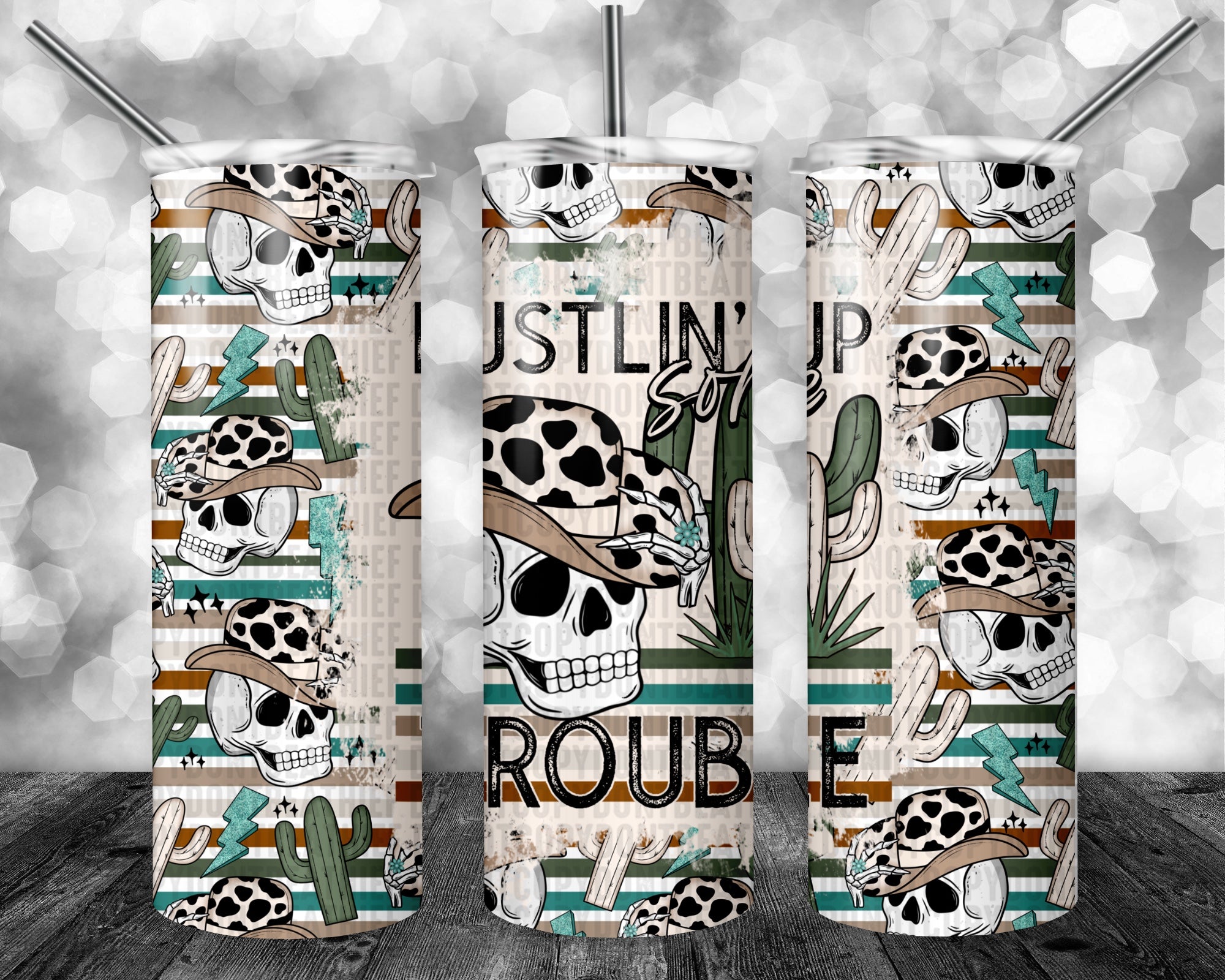 Rustlin up trouble Tumbler – Carlee's Customs