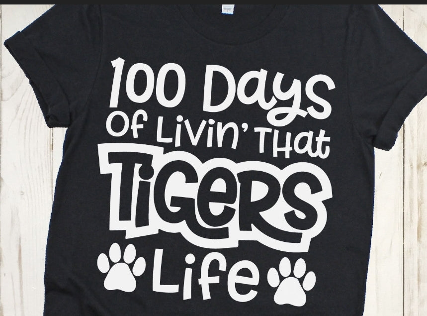 KIDS 100 days of living that Tigers life – Carlee's Customs