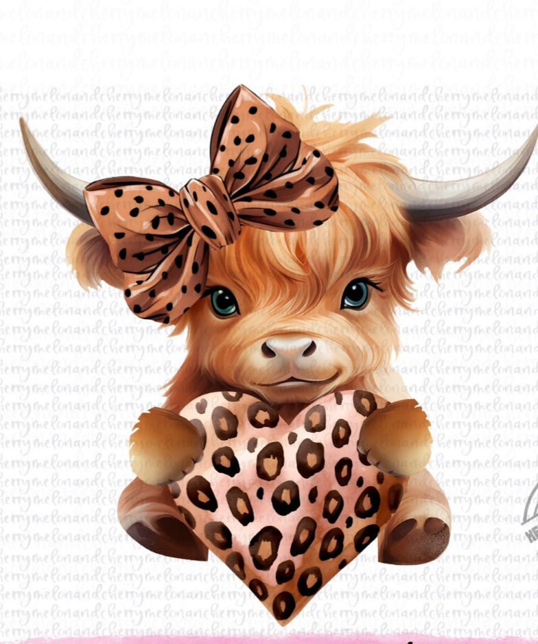Leopard Highland cow – Carlee's Customs